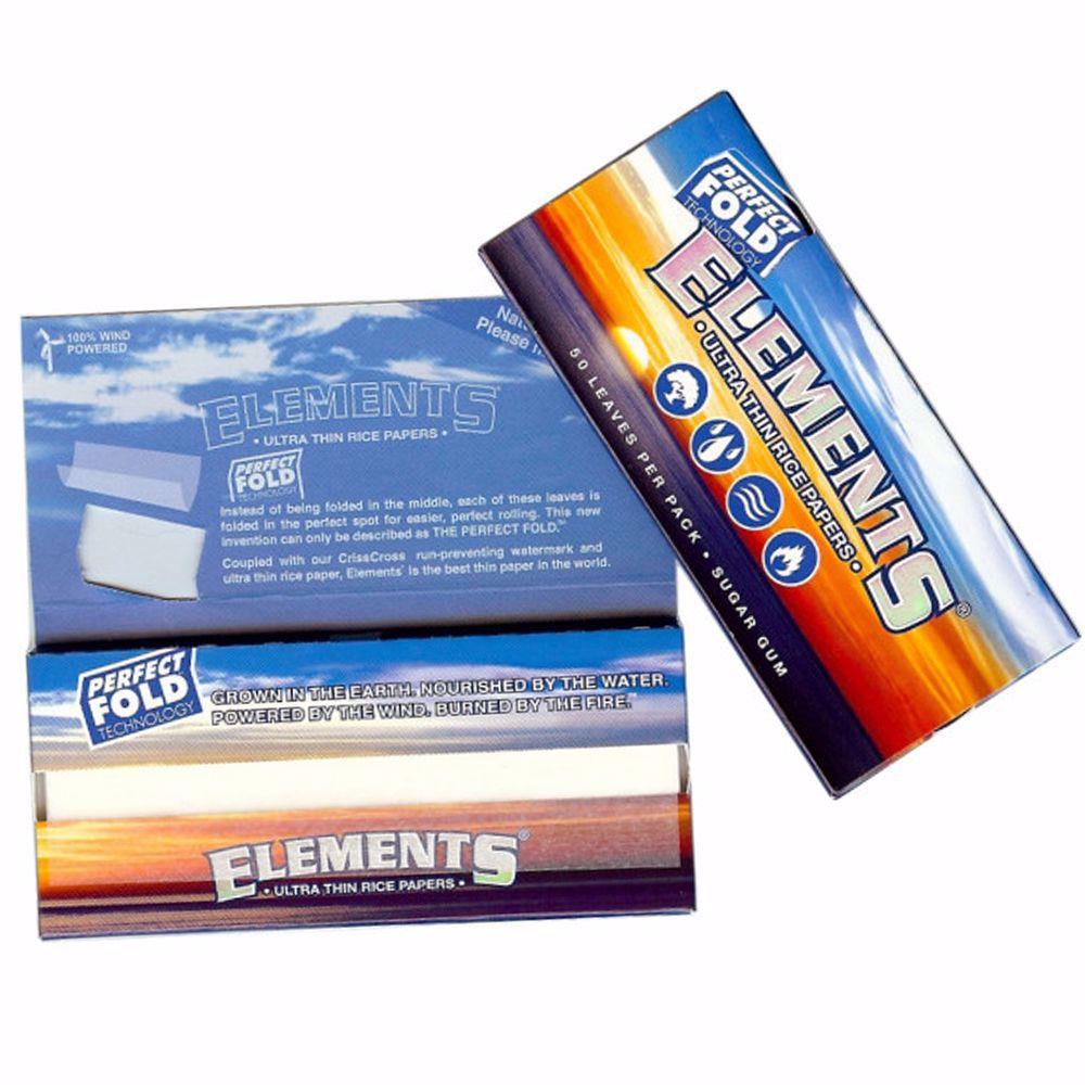 Elements 1 1/4 Size Perfect Fold Ultra Thin Rolling Papers | Rolling Ace