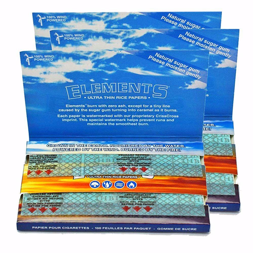 Element's Single Wide - Double Window Rolling Papers | Rolling Ace