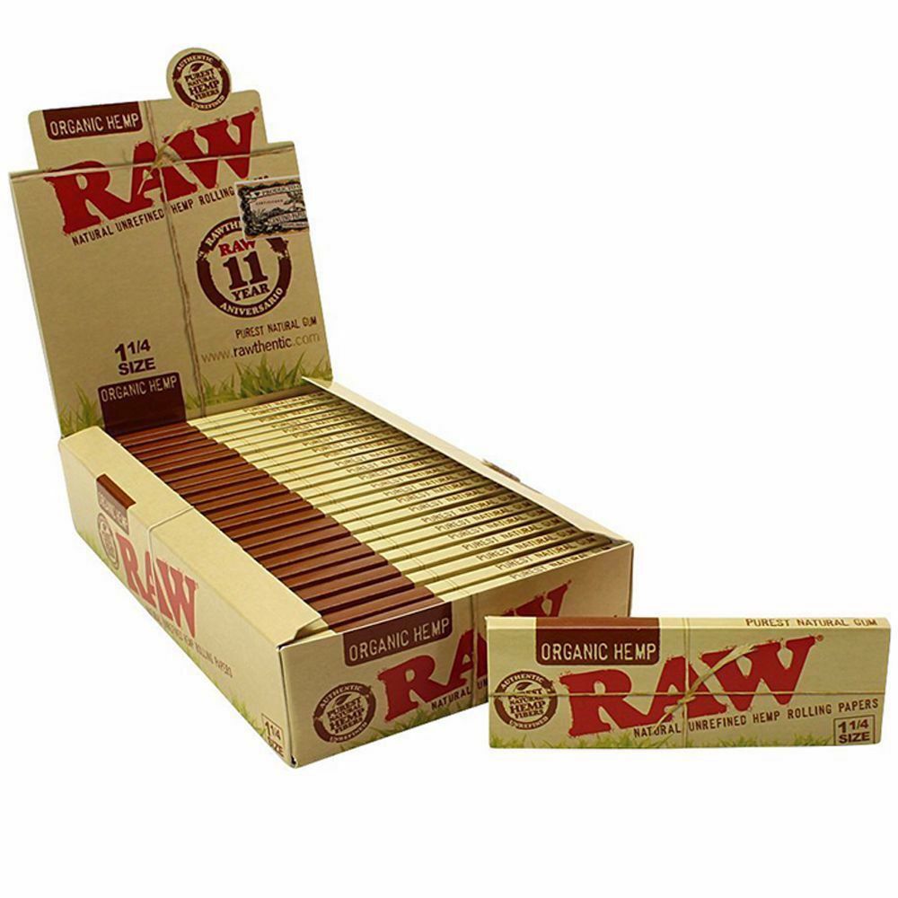 Raw Organic Hemp 1 1/4 Size Rolling Papers | Rolling Ace
