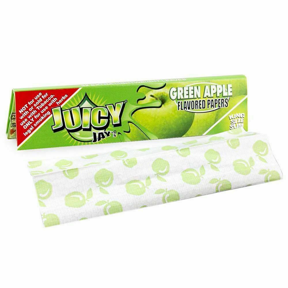 Juicy Jay's King Size Green Apple Flavored Rolling Papers | Rolling Ace
