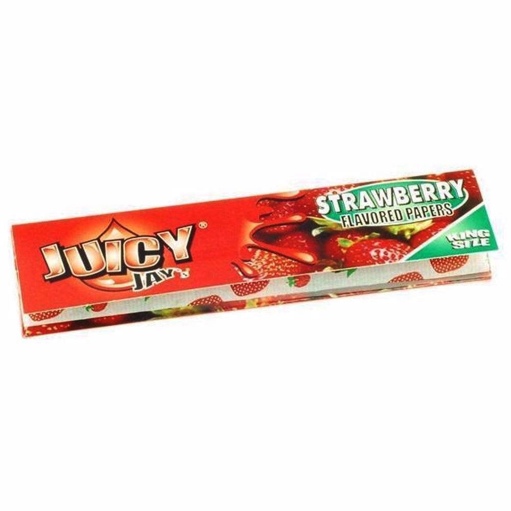 Juicy Jays King Size Strawberry Flavored Rolling Papers Rolling Ace
