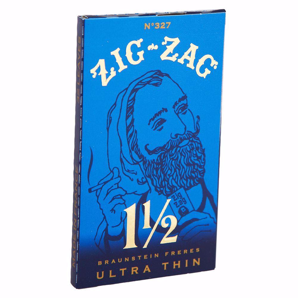 ZIG ZAG BLUE 1 1/2 SIZE ULTRA THIN ROLLING PAPERS | Rolling Ace