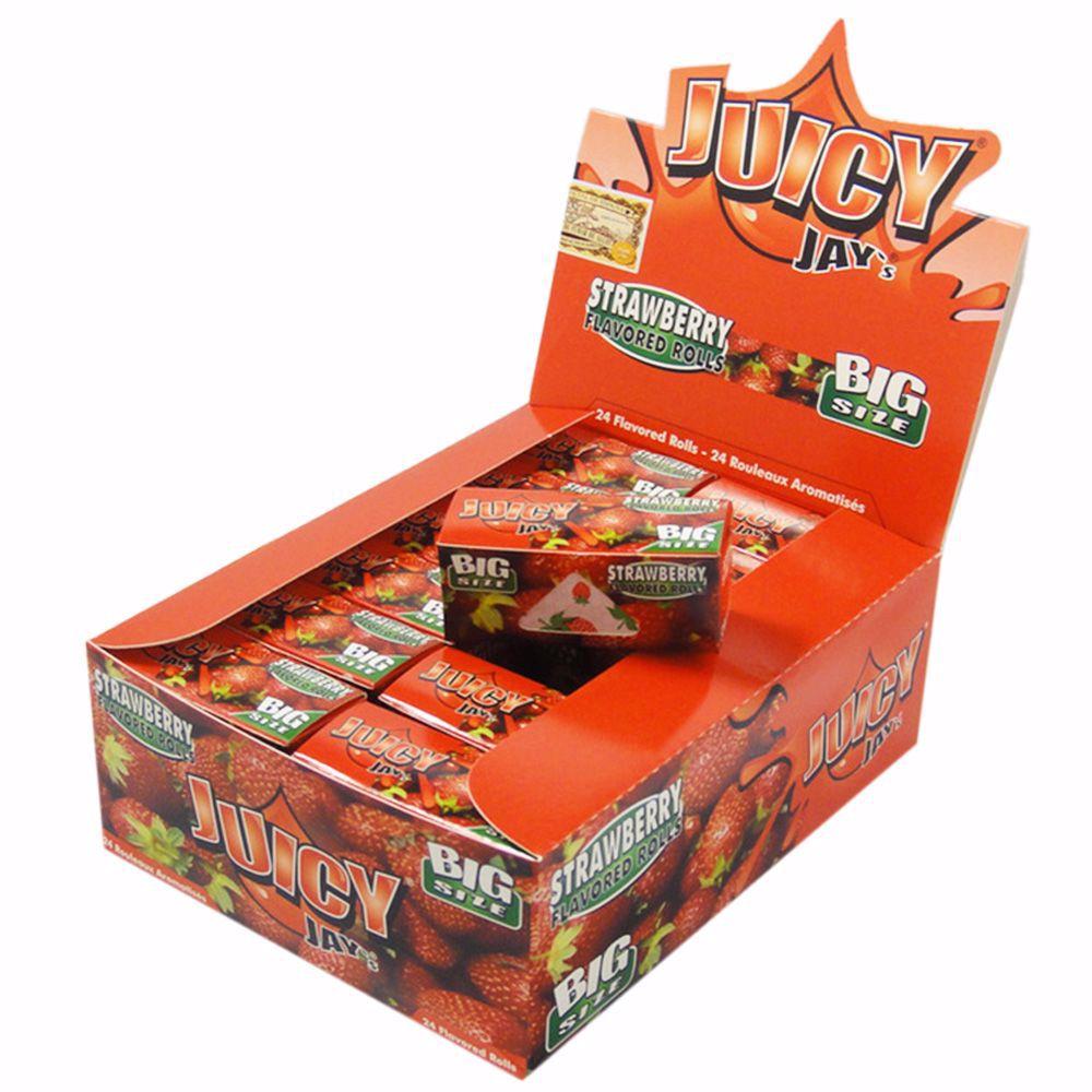 JUICY JAYS STRAWBERRY FLAVOURED ROLL 1 1/2 SIZE | Rolling Ace
