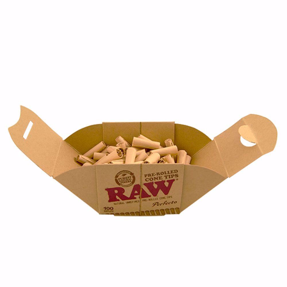 RAW ROLLING TIPS PRE-ROLLED CONE TIPS PERFECTO 100 | Rolling Ace RAW ROLLING TIPS PRE-ROLLED CONE TIPS PERFECTO 100 | Rolling Ace