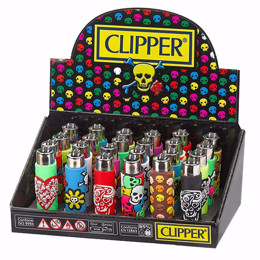 CLIPPER POP SKULLS LIGHTER | Rolling Ace